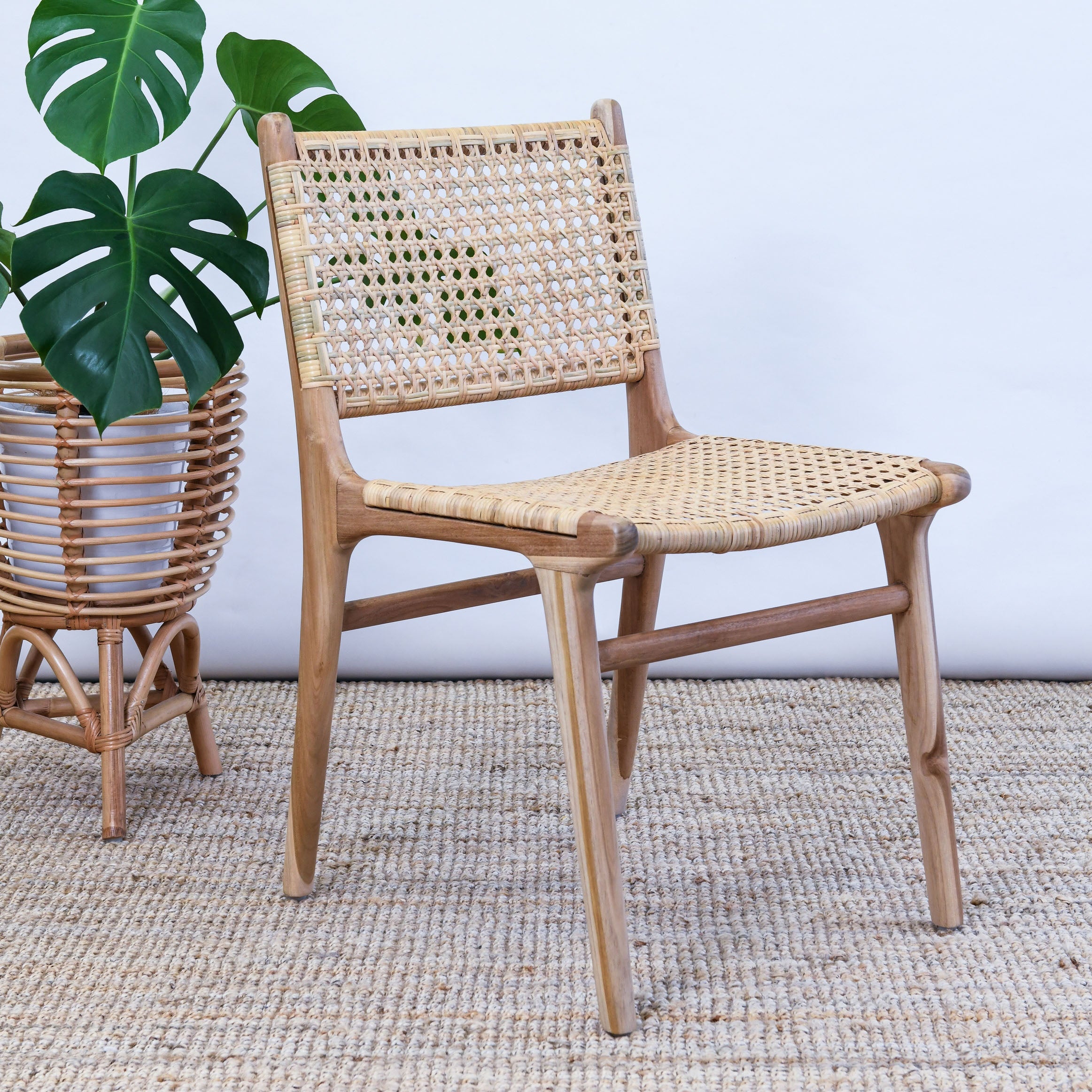 BELIZE TEAK + RATTAN DINING CHAIR – ZEPHYR HOME